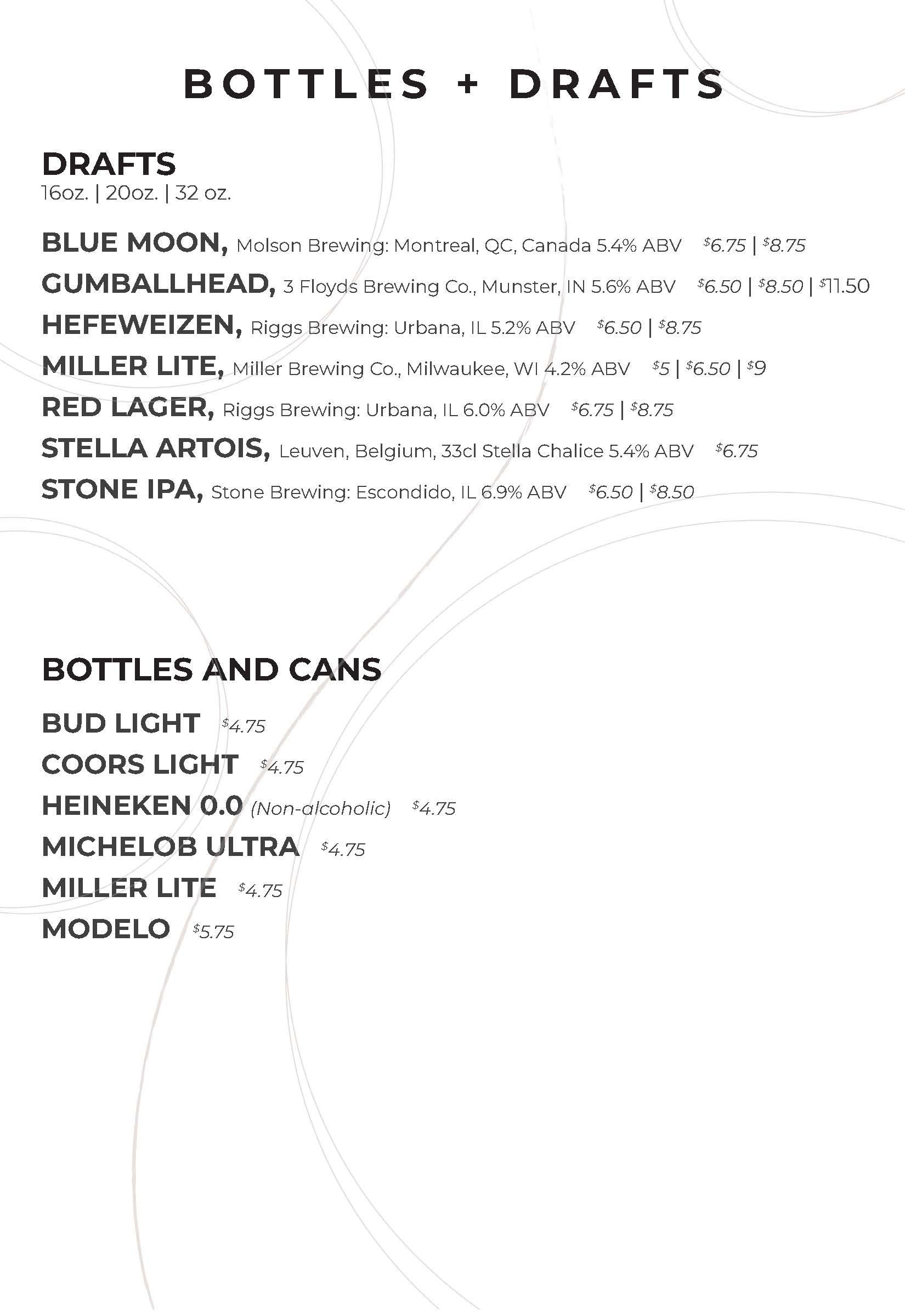 Houlihans Menu - I Hotel and Illinois Conference Center